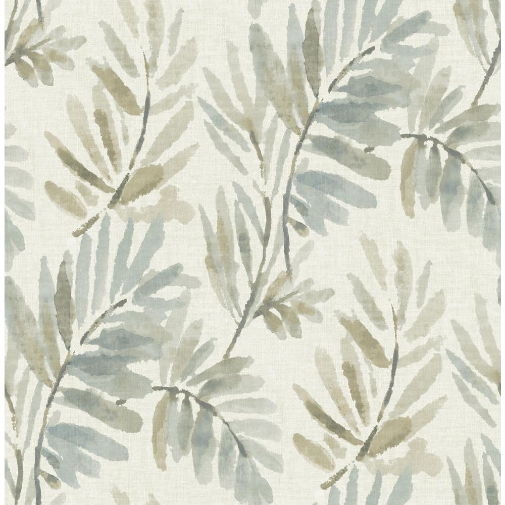 SCOTT LIVING Serenade Aqua Ferns Wallpaper 4177-27740 - The Home Depot