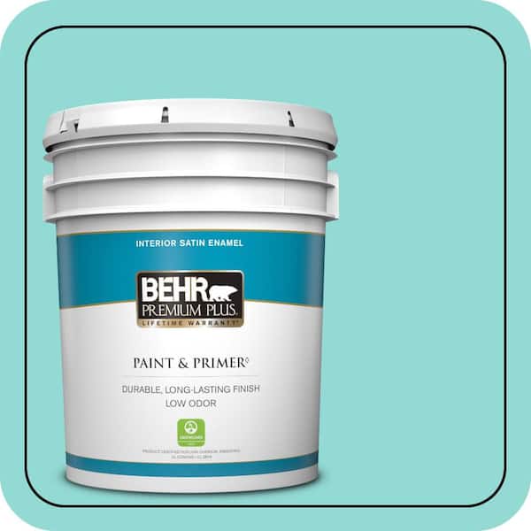 BEHR PREMIUM PLUS 5 gal. #490A-3 Sweet Rhapsody Satin Enamel Low Odor ...