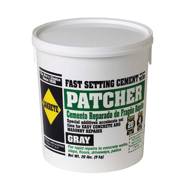 SAKRETE 20 lb. Fast Setting Cement Patcher in Gray 100033793 - The Home Depot