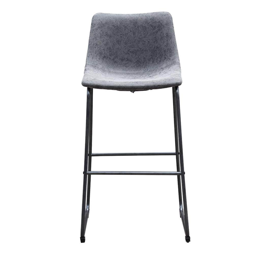 Maypex 29 In. Charcoal Bar Stool (Set of 2) 300449-CC - The Home Depot