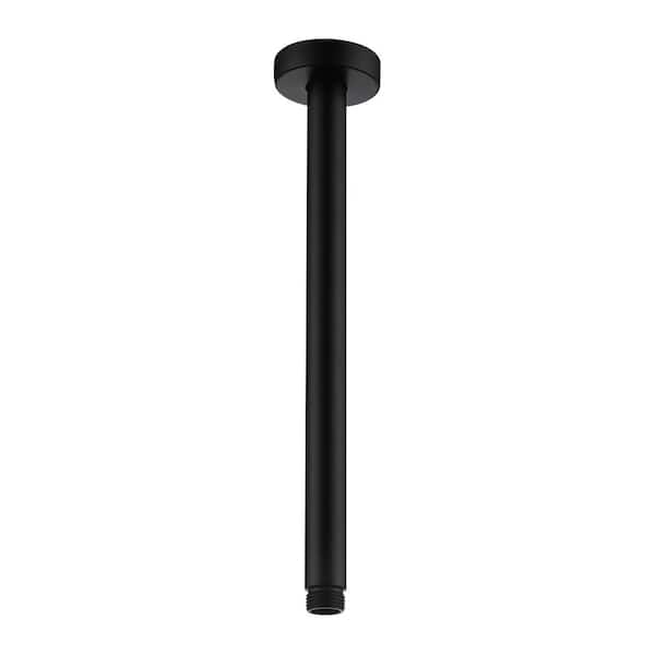 Boyel Living 11.81 in. 300mm Round Ceiling Mount Shower Arm in Matte ...