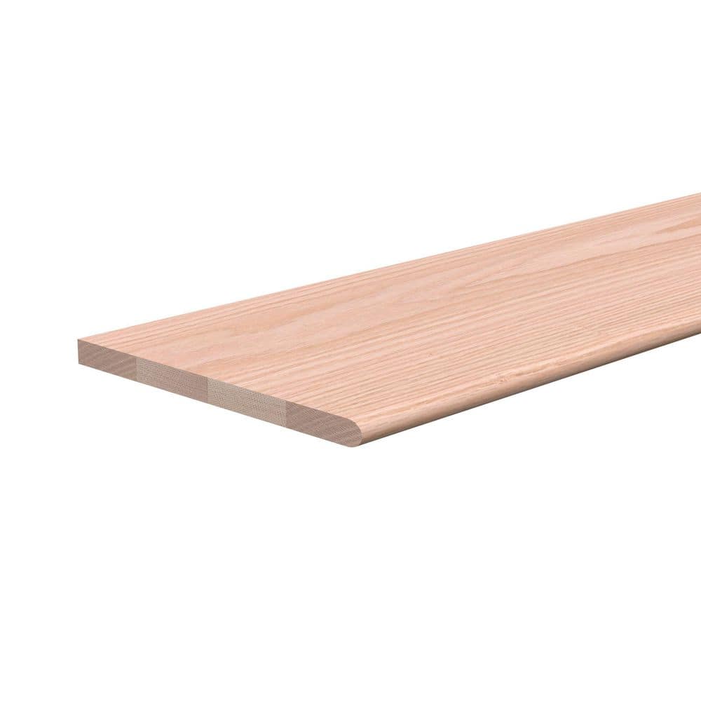 EVERMARK Stair Parts 3/4 in. x 11-1/2 in. x 48 in. Red Oak Stair Tread ...