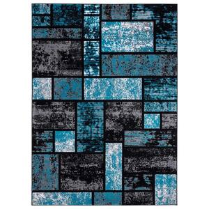 LUXE WEAVERS Tobis Collection Modern Geometric Abstract Gray 8x10 ...