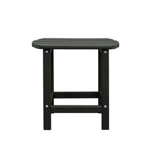 Satico 18 in. HDPE Plastic Outdoor Easy-Assemble Rectangle Patio All ...