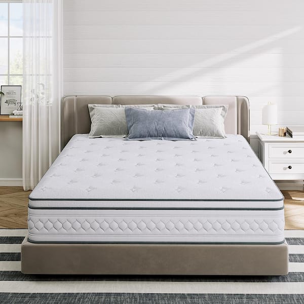 Babo Care Queen Size Medium Innerspring Gel infused Hybrid Memory Foam ...