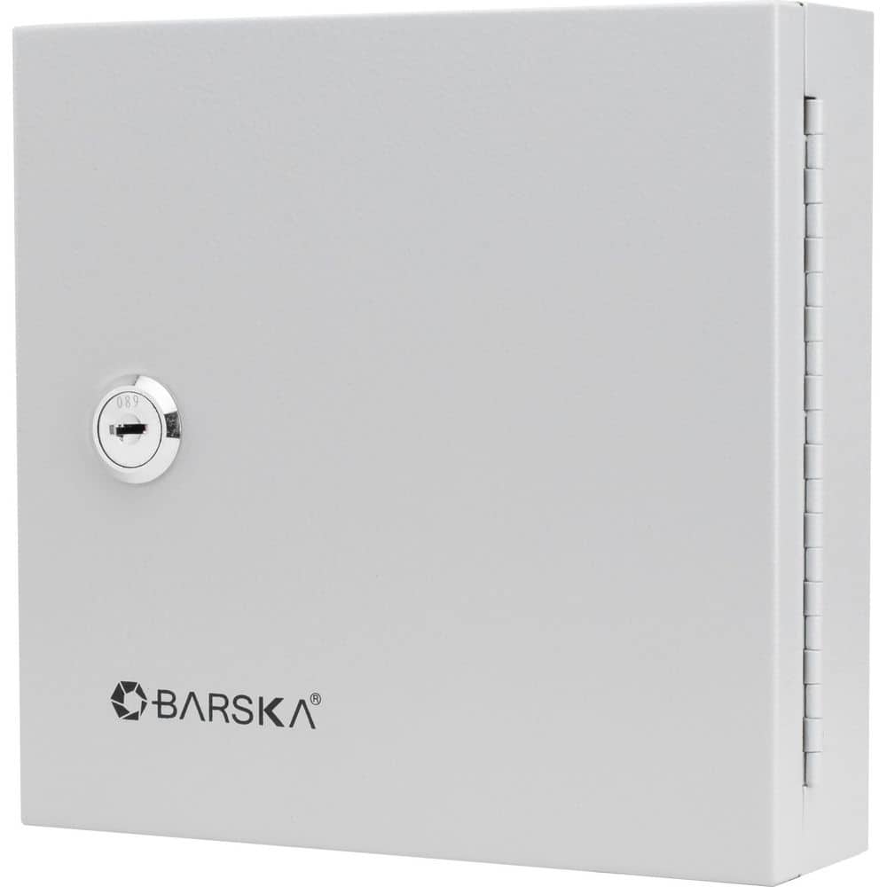 BARSKA 10-Capacity Fixed Position Key Cabinet with Key Lock, White Tags ...