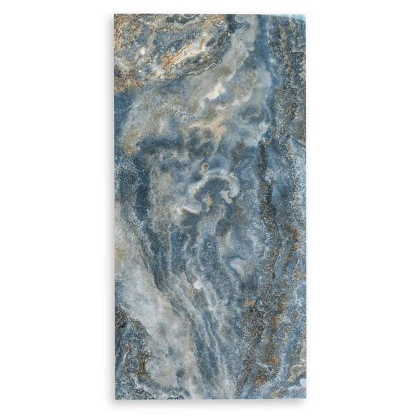 Apollo Tile Splendor Blue 23.7 in. x 47.25 in. Polished Porcelain ...