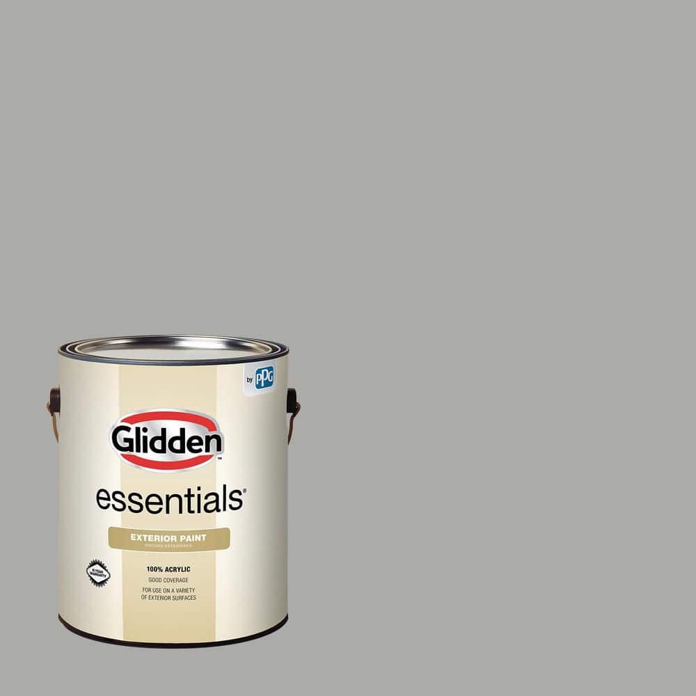 Glidden Essentials 1 gal. PPG0997-4 Precipitation Semi-Gloss Exterior ...