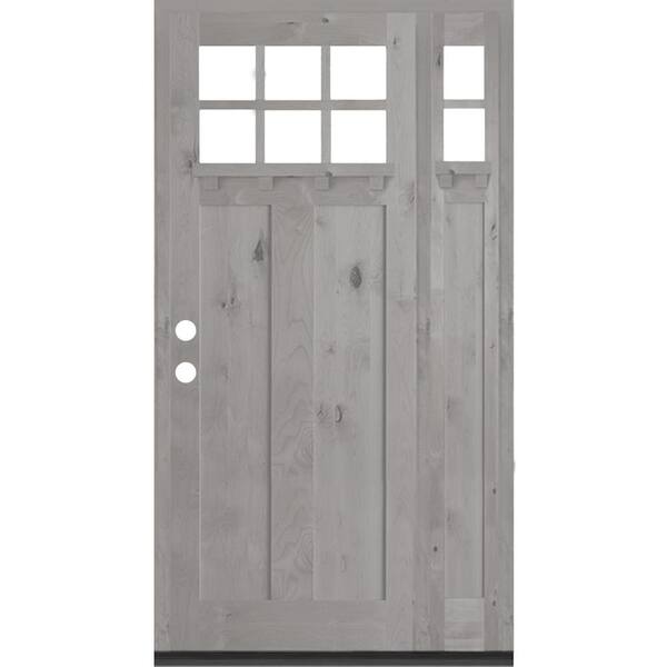 Krosswood Doors 56 in. x 96 in. Craftsman Alder 2 Panel Right-Hand 6 ...