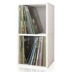 Way Basics zBoard White 2-Shelf Vinyl Record and LP Record Album ...