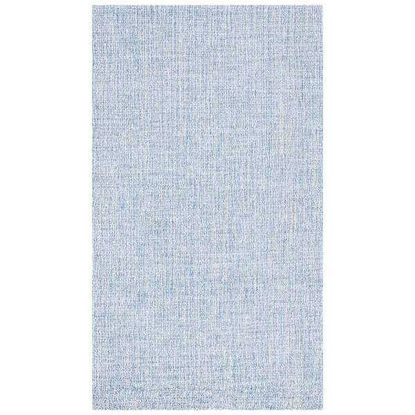 SAFAVIEH Natural Fiber Dark Blue 5 ft. x 8 ft. Solid Color Area Rug ...