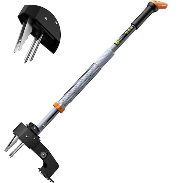 Oyezvary Stand Up Weed Puller Tool with 4-Claw Steel Head, 39-46 ...