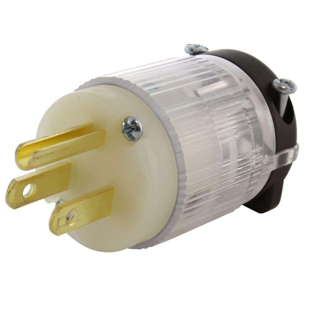 AC WORKS NEMA 5-15P 15A 125V Household Plug with Power Indicator UL, C ...