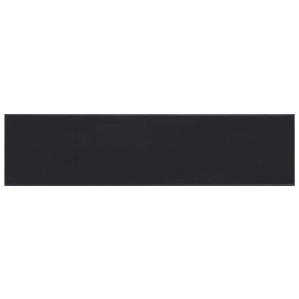 Ivy Hill Tile Sway Black 2.75 in. x 0.35 in. Matte Porcelain Wall Tile ...