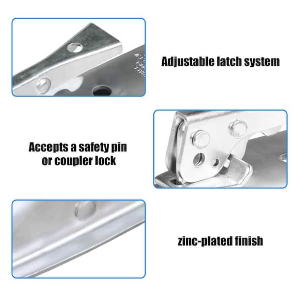 Big Red Straight Trailer Tongue Coupler for 3 in. Channel and 2 in ...