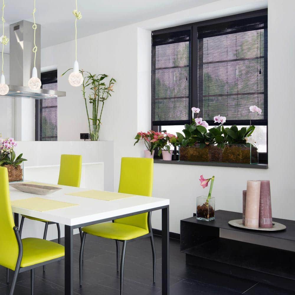 Home Decorators Collection Espresso Multi-Weave Bamboo Roman Shade - 48 ...