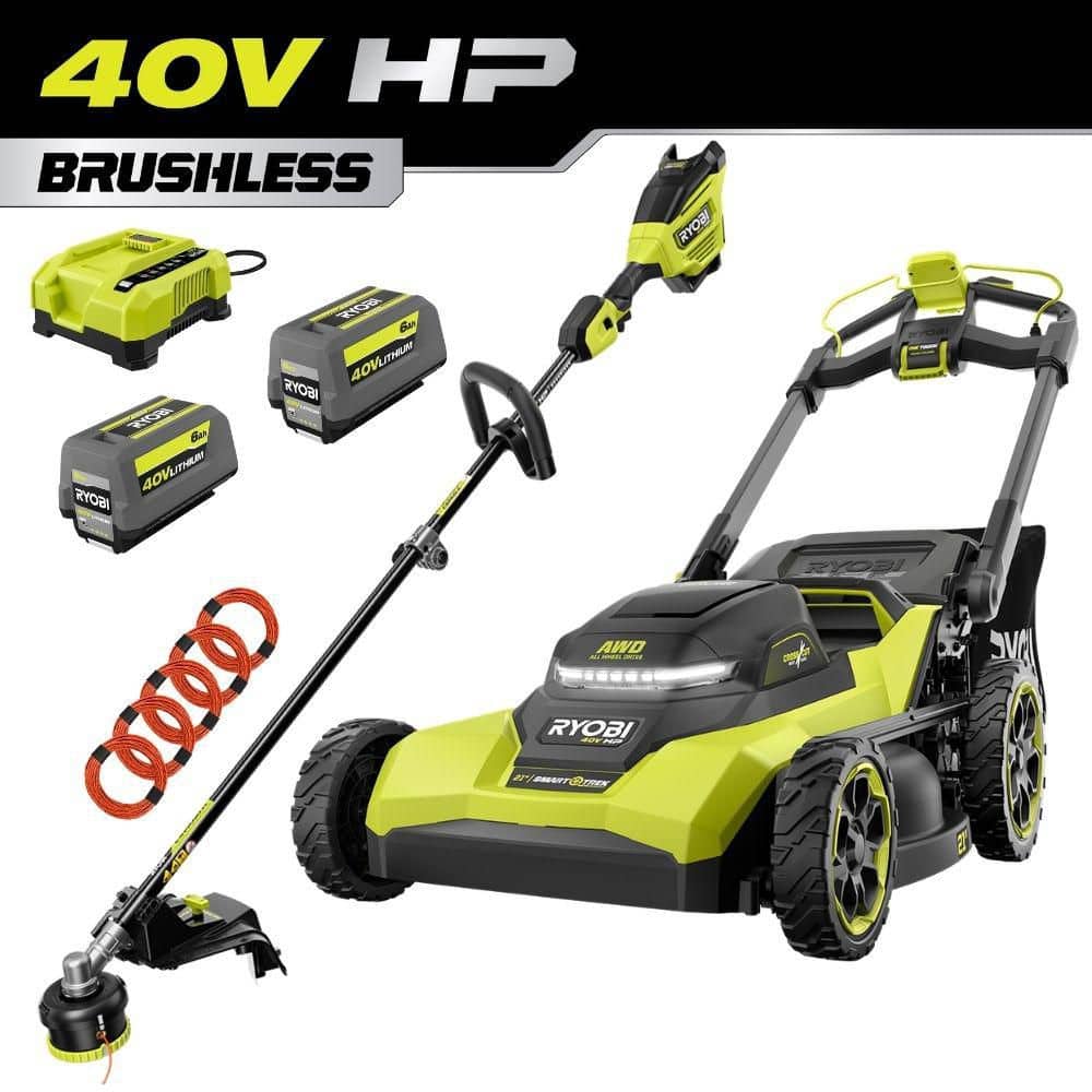 Reviews for RYOBI 40V HP 21" Brushless Cross Cut Self-Propelled All ...