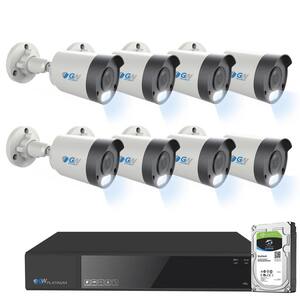GW Security 8-Channel 5MP 2TB NVR Security Camera System with 8 Wired ...