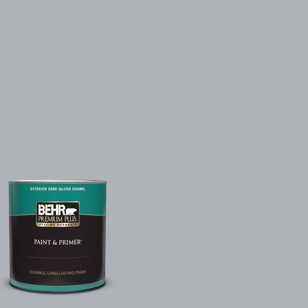 BEHR PREMIUM PLUS 1 qt. #N510-3 Stargazer Semi-Gloss Enamel Exterior ...