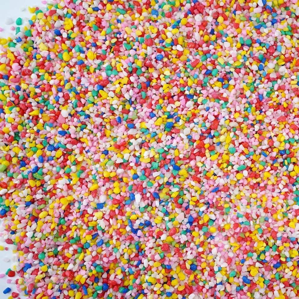 6 lb. Mini Rainbow Gravel-Mixed Color Pebbles for Succulents ...