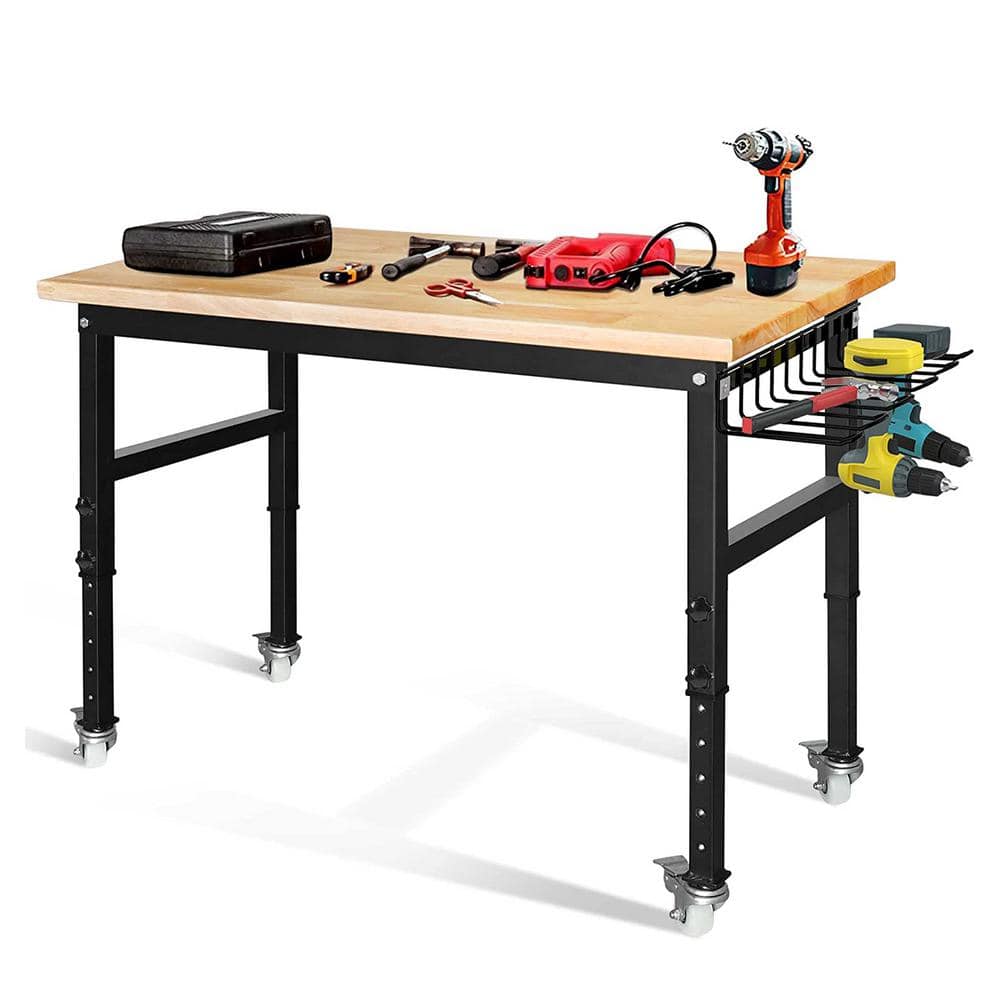 4 ft. Adjustable Height 25.4 in. workbench-374 - The Home Depot