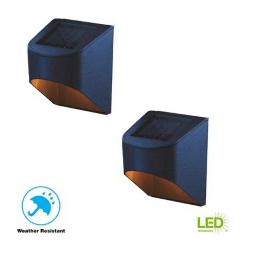 Deck Impressions Solar Black Integrated LED Aluminum Downcast Deck Rail ...