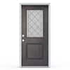 JELD-WEN 36 in. x 80 in. 1 Panel Right Hand Inswing 1 Lite Harris Earl ...