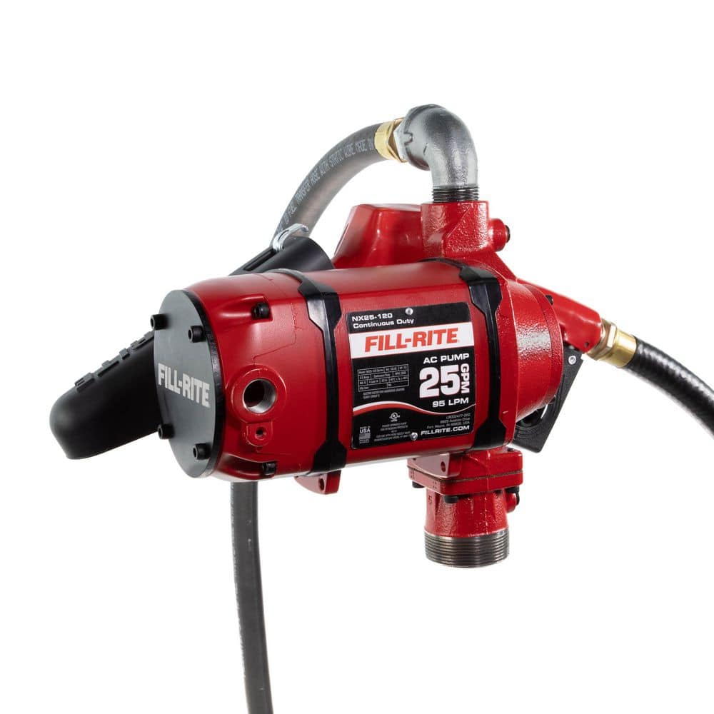 FILL-RITE 120-Volt 25 GPM 1/3 HP Continuous Duty Fuel Transfer Utility ...