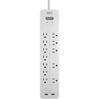 Globe Electric Designer 6 ft. 2 USB Port (3.1 Amp) 6-Outlet Surge ...