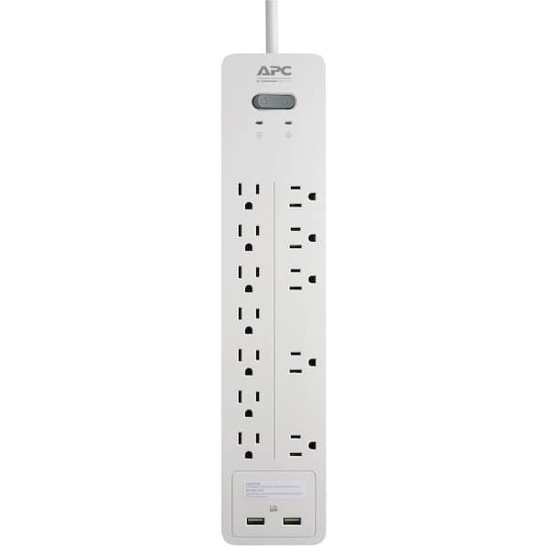 APC 12-Outlet Power Strip Surge Protector PH12U2W