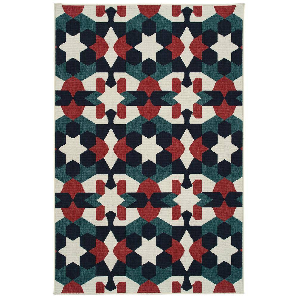 Kaleen Pianta Collection Multi 1'11" x 3'7" Rectangle Residential ...