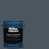 BEHR ULTRA 1 gal. #N480-7 Midnight Blue Satin Enamel Exterior Paint ...