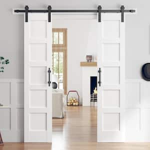 easelife 48 in. x 96 in. 5-Panel Solid MDF White Finished Interior ...