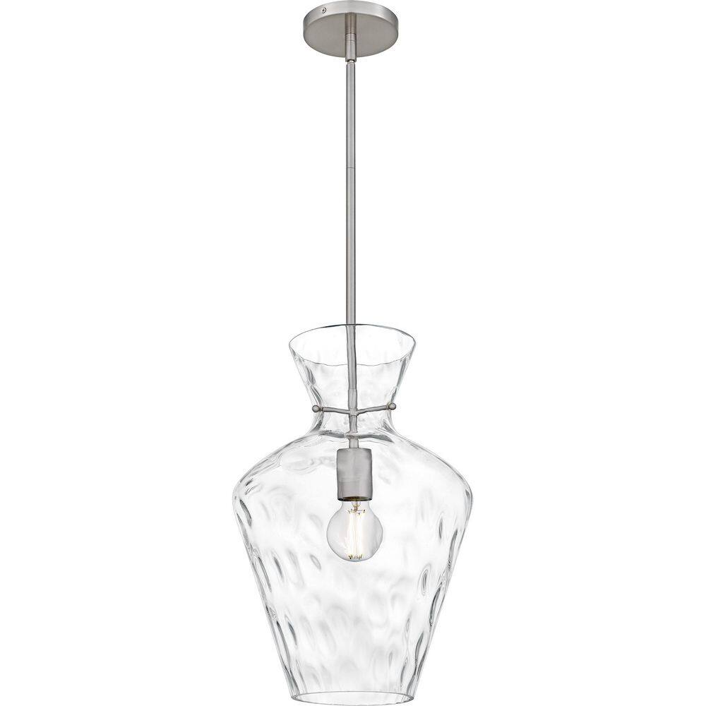 Quoizel Hollis 1-Light Brushed Nickel Pendant Light QMP6806BN - The ...