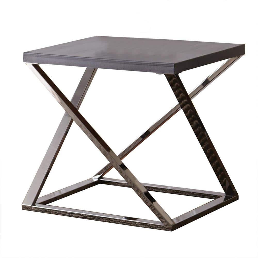 Steve Silver Company Aegean Black Contemporary End Table AG150E - The ...