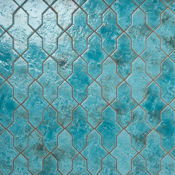 Ivy Hill Tile Elara Cruz Sunset Terracotta 4.48 in. x 8.46 in. Glossy ...