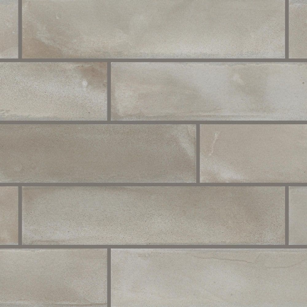 Daltile Indoterra Trail 2 in. x 9 in. Matte Porcelain Fluted Concrete ...