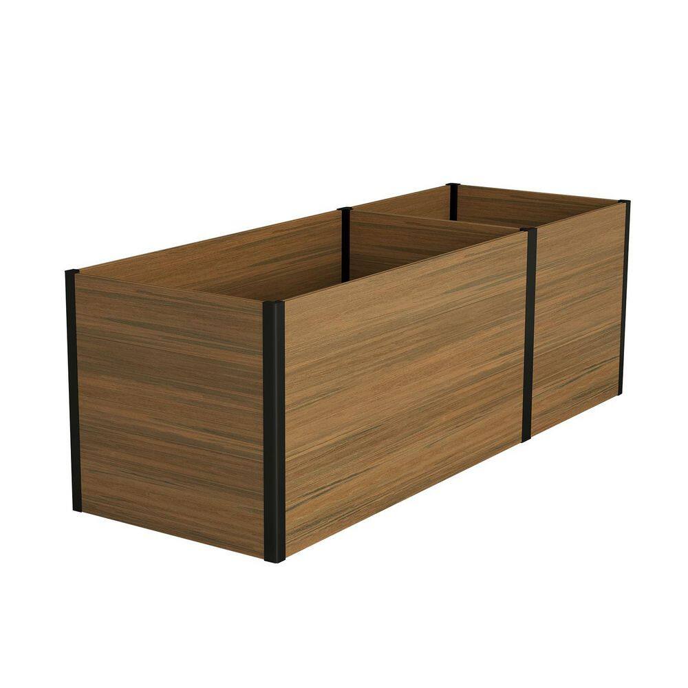 mondaria 2.6 ft. L x 7.5 ft. W Brown Composite Panel Planter Tree ...