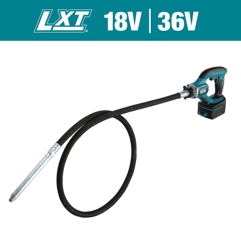 Makita 18V LXT Lithium-Ion 8 ft. Cordless Concrete Vibrator (Tool-Only ...