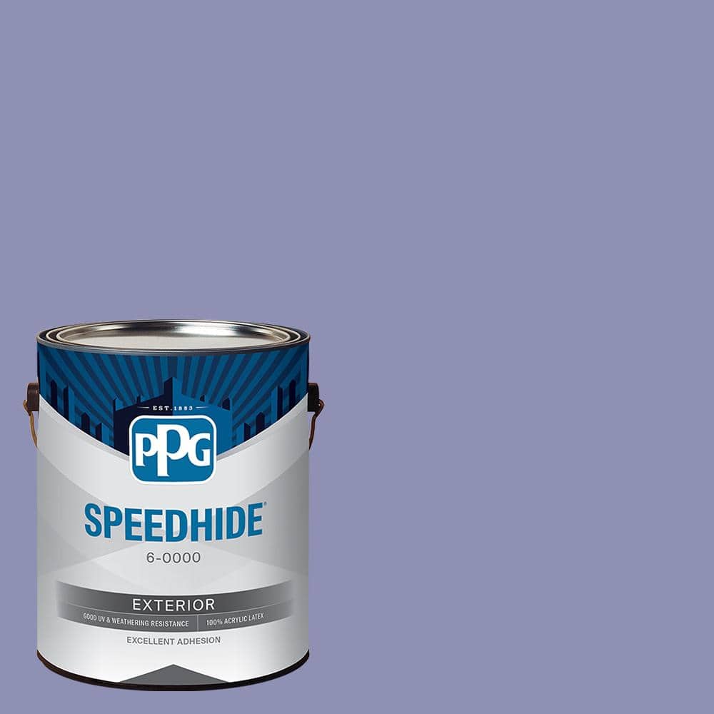 SPEEDHIDE 1 gal. PPG1170-5 Fresh Lavender Satin Exterior Paint PPG1170 ...