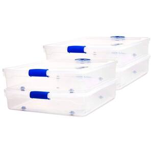 Hefty 40 qt. Clear Hi Rise Storage Bin - 6 Units HFTCOM-7162010665666 ...