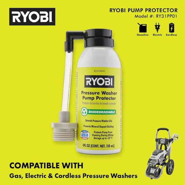 RYOBI 4 oz. Pressure Washer Pump Protector RY31PP01 - The Home Depot
