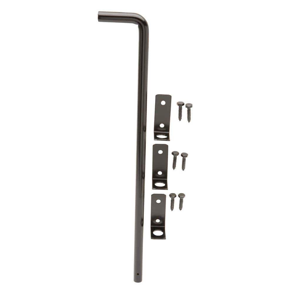 Everbilt 18 in. Black Cane Bolt 30077 - The Home Depot