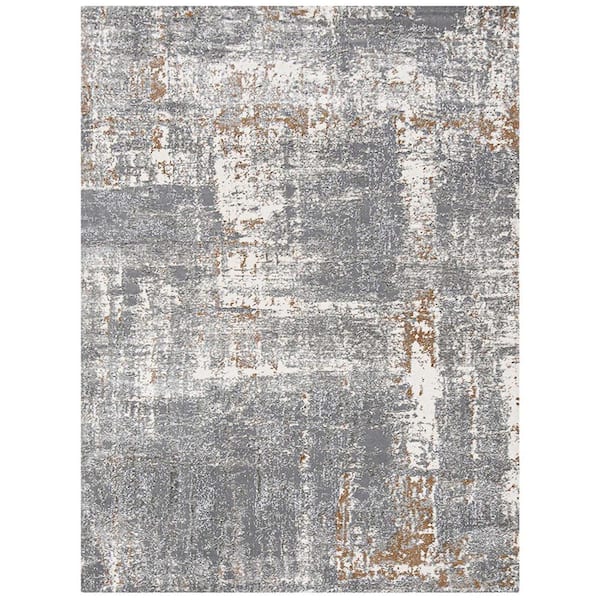 Amer Rugs Savannah 6 ft. X 8 ft. Gray Abstract Area Rug SAV1-5379AR ...