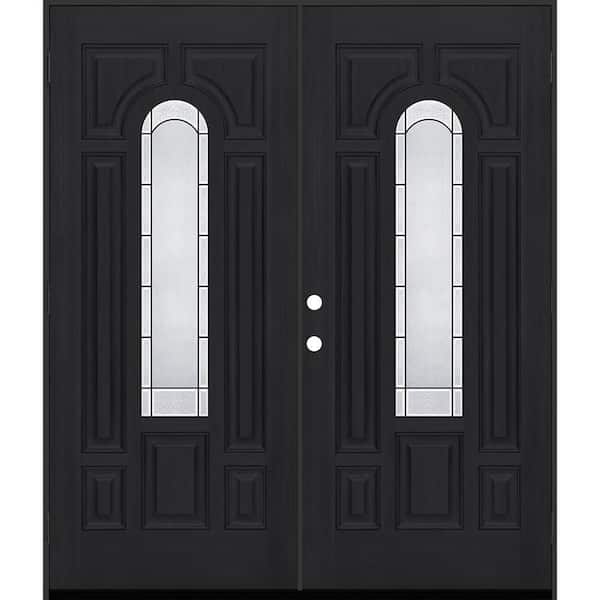 Steves & Sons Regency 72 in. x 80 in. Center Lite Empire Deco Glass ...