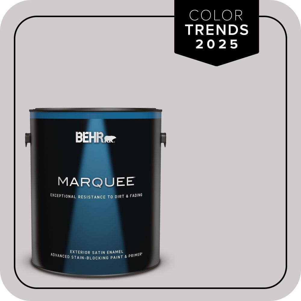 BEHR MARQUEE 1 gal. #MQ3-28 Rock Crystal Satin Enamel Exterior Paint ...