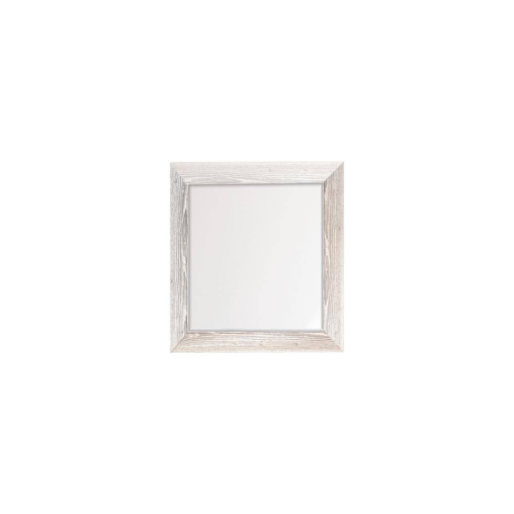 BrandtWorks Restoration White Framed Wall Mirror 25.5 in. W x 27.5 in ...