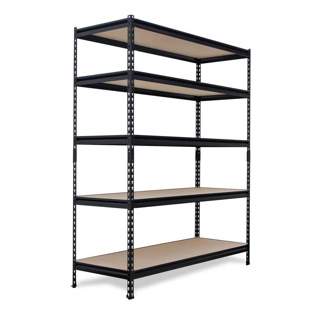 AR SHELVING Pro Series 5-Tier Steel Garage Storage Shelving Unit in ...