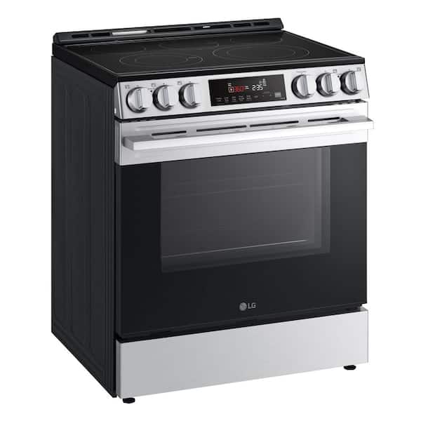 LG 30 in. 6.3 cu. ft. Smart Electric Range with Fan Convection, Air Fry ...