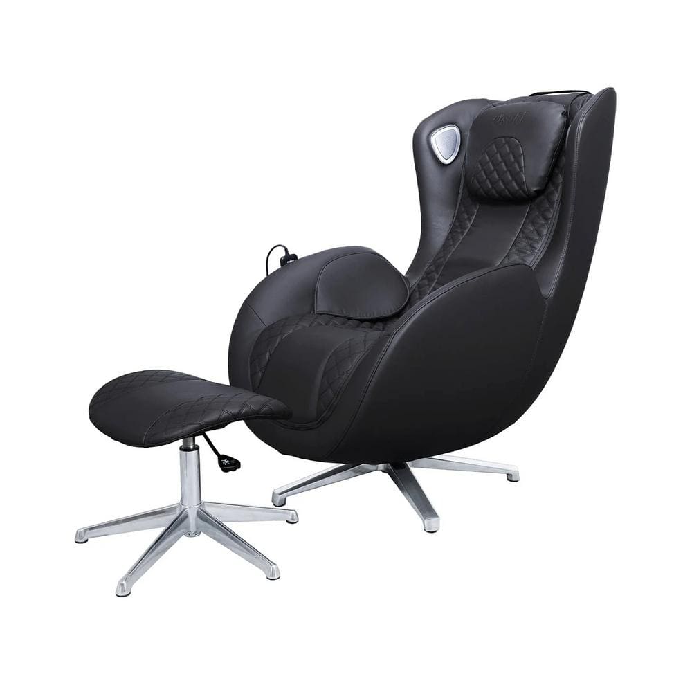 Titan Bliss Series Black Faux Leather Reclining Massage Chair With Air